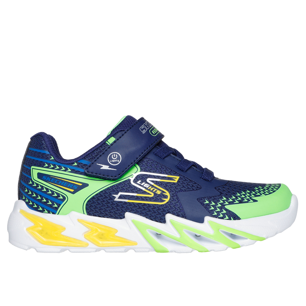 Skechers Flex Glow Bolt Navy Multi Trainers