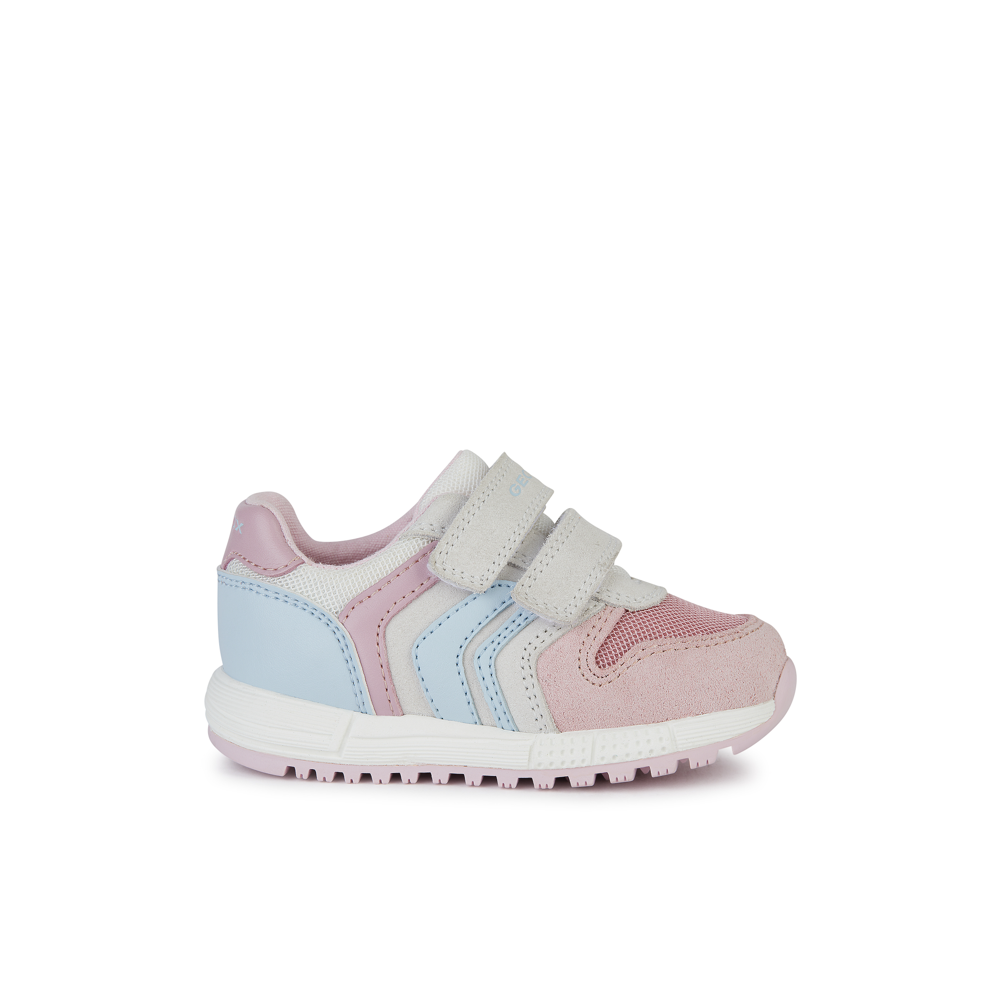Geox - B Alben Girl - White/Rose - Trainers – Robert Carder Shoes